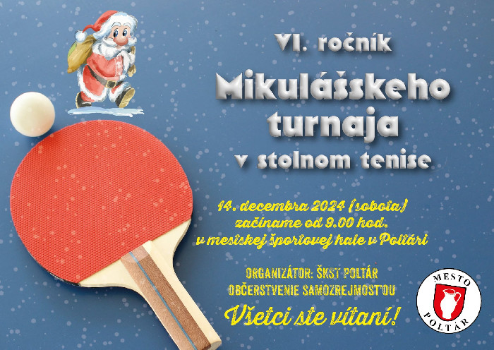 6. ročník Mikulášského turnaja v stolnom tenise v Poltári :: KSTZ BB 2023